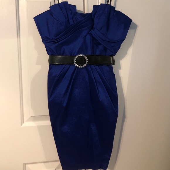 City Triangles | Dresses | Royal Blue Strapless Dress | Poshmark